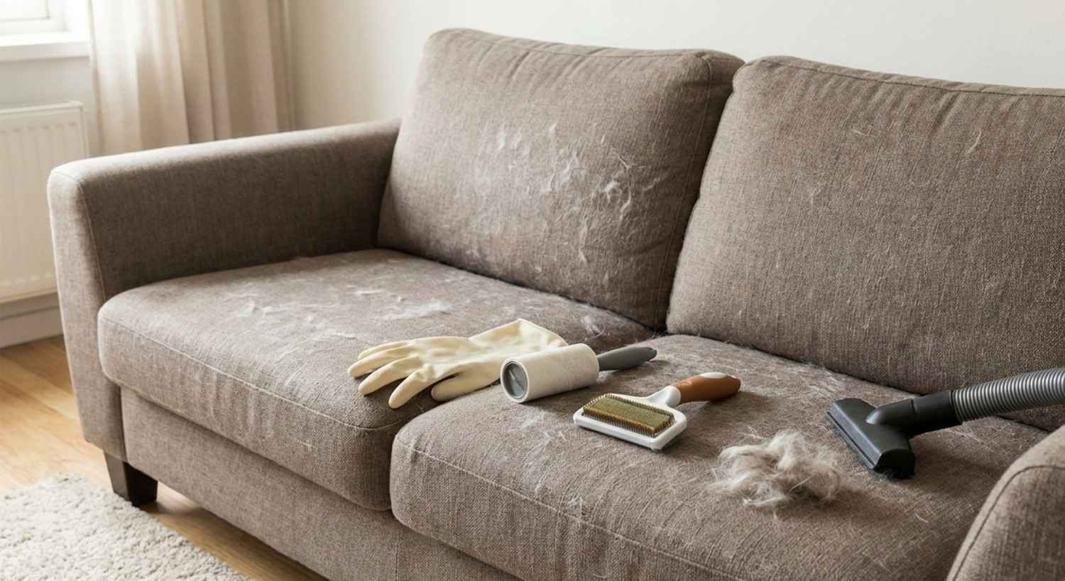 How to Remove Pet Hair from Sofa Easily at Home